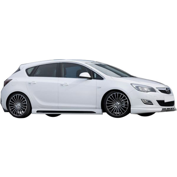 Opel Astra J HB 2011 - 2015 Custom Yan Marşpiyel Seti (Plastik)